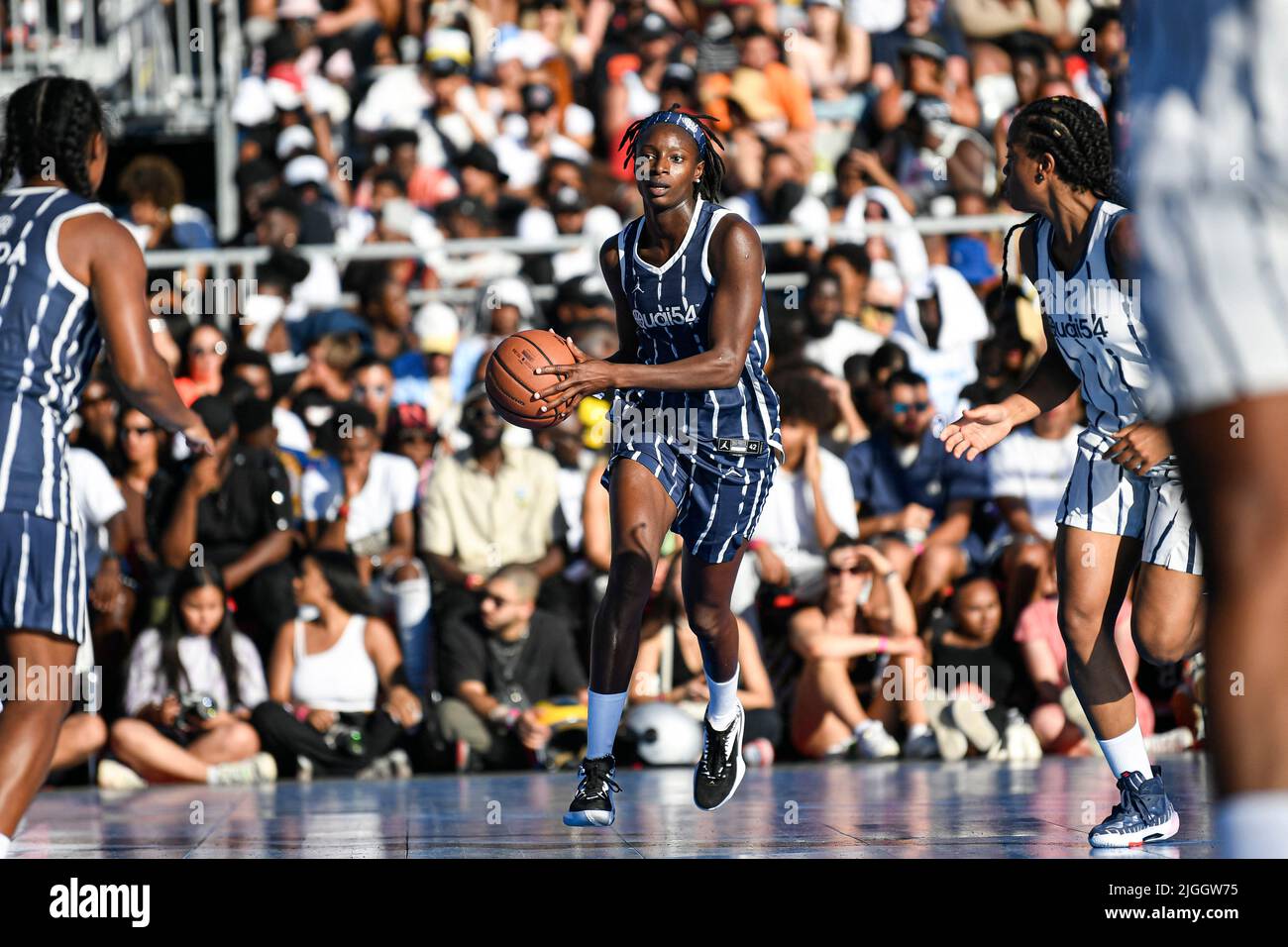 Migna Toure of I Can Play during the Quai 54 basketball tournament (The ...