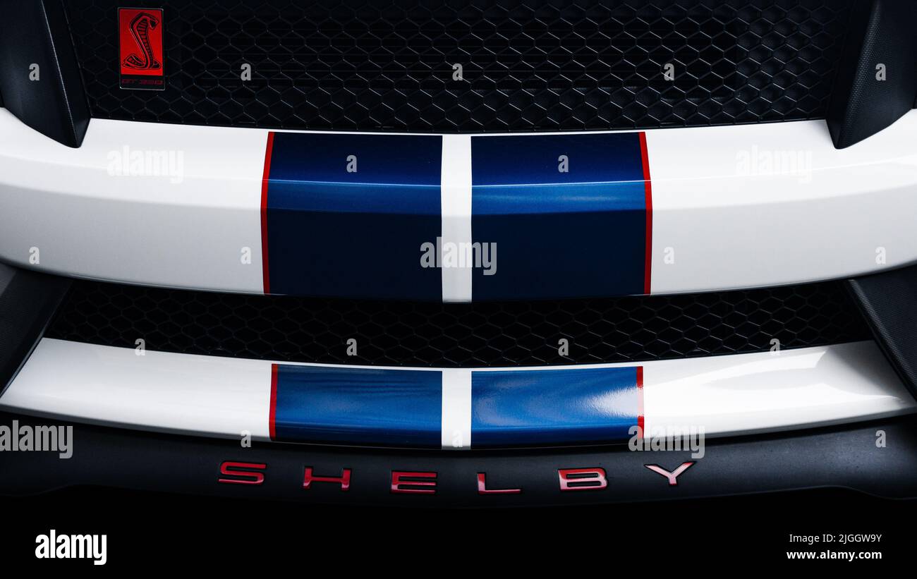 Ford Mustang Shelby GT350 Logo Front Stock Photo - Alamy