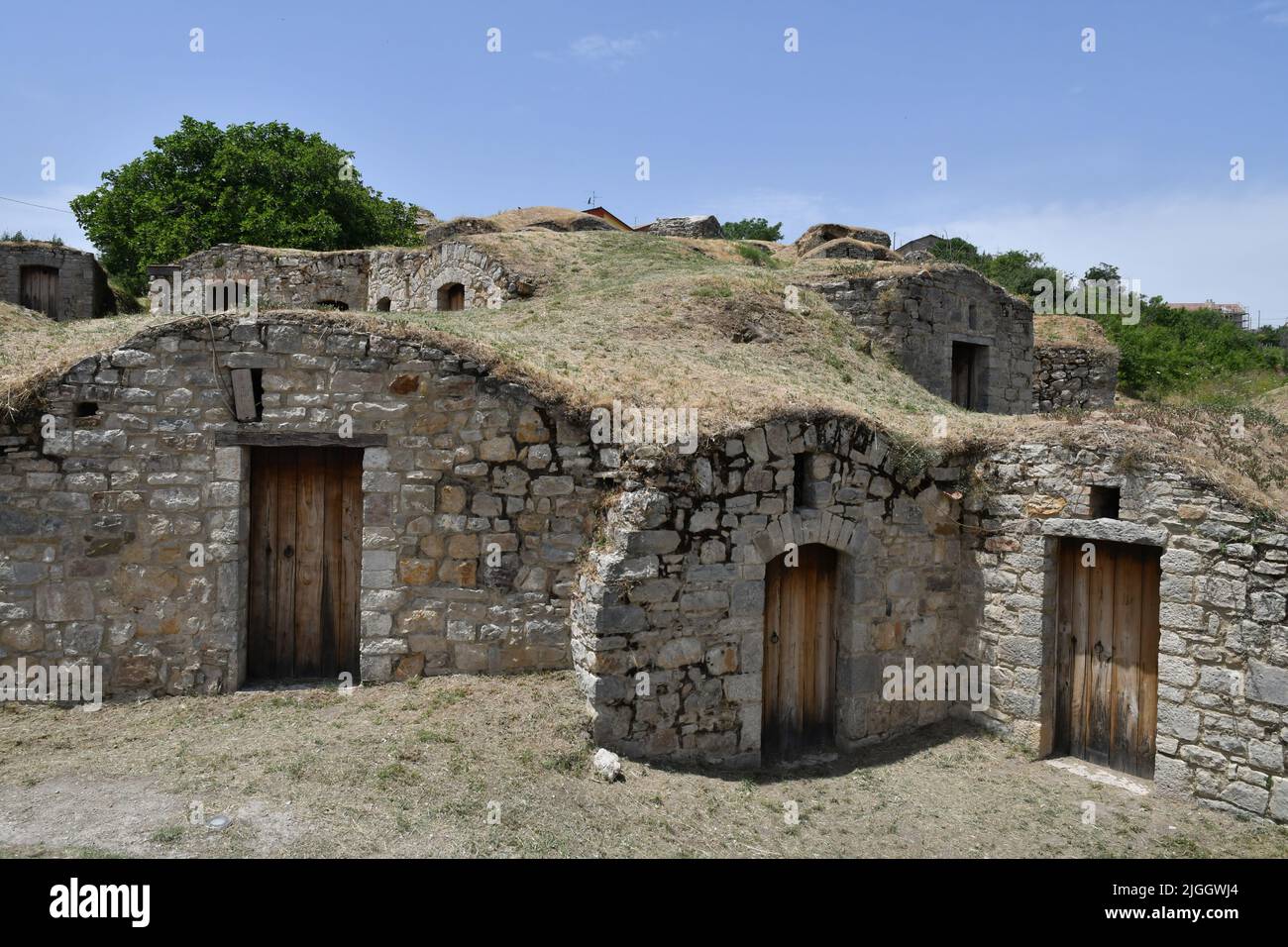 Ancient rural buildings for the production of wine, called "Palmenti ...