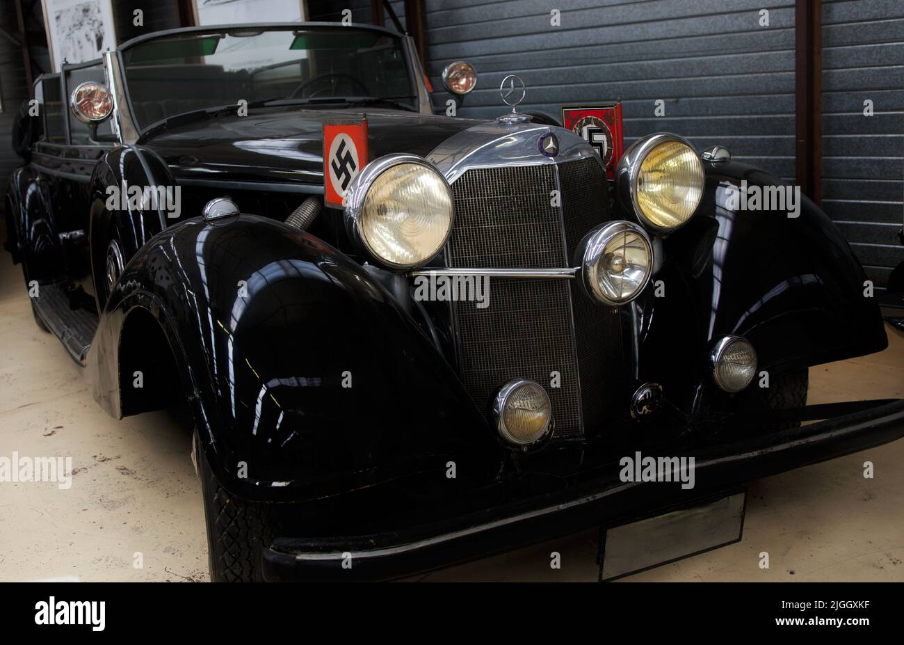 Authentic Adolf Hitler car in the beautiful Henri Malartre museum in ...