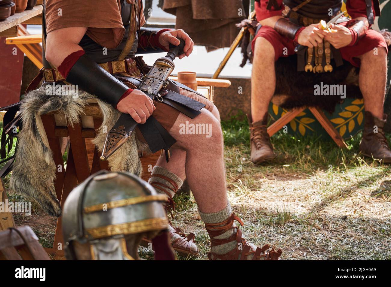 Roman tent encampment hi-res stock photography and images - Alamy