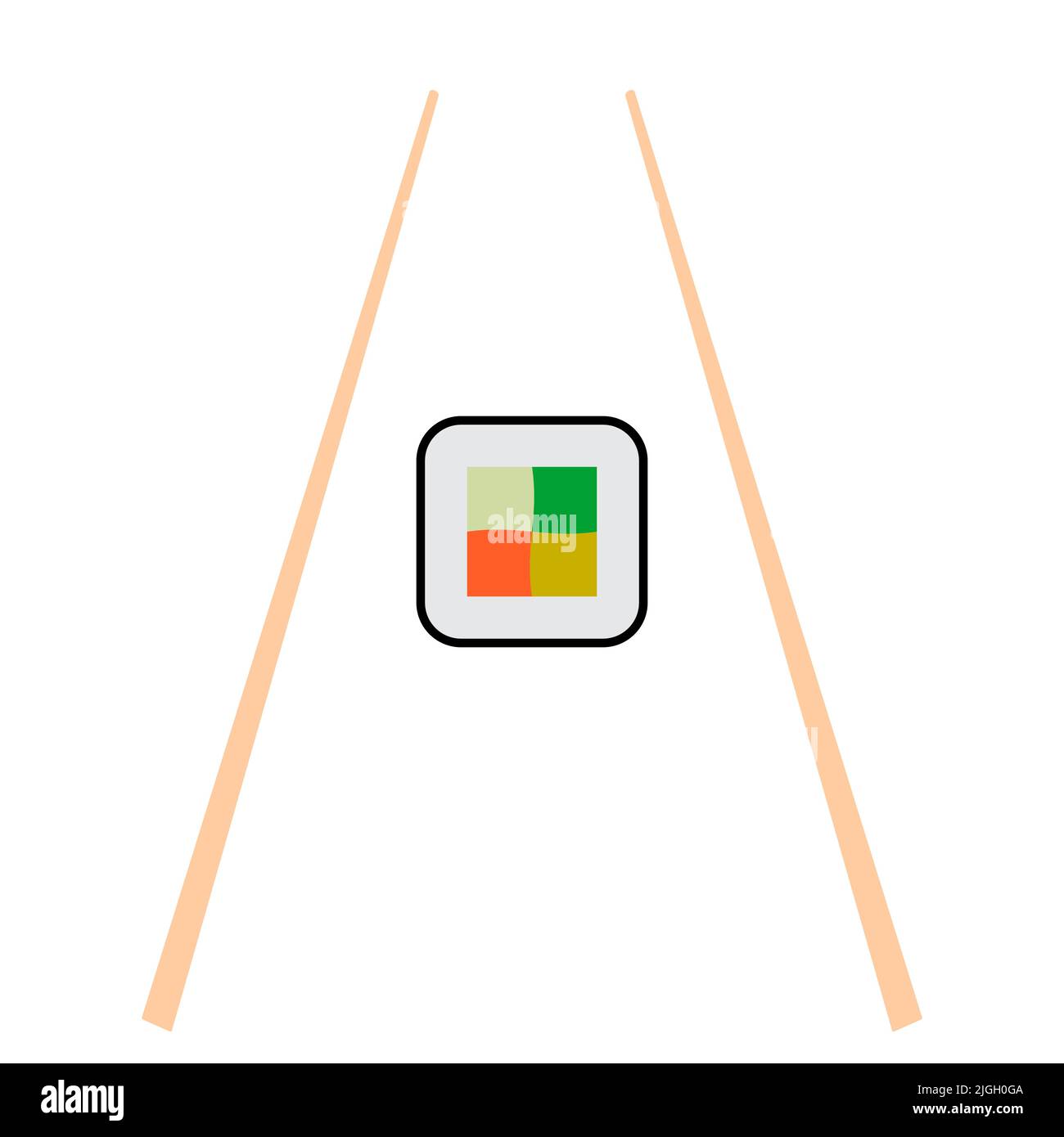 Sushi icon vector isolated on white background Stock Vector Image & Art ...
