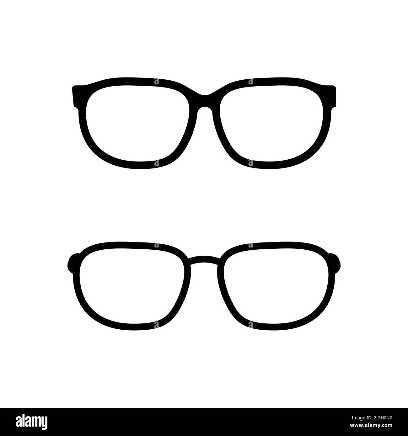 Glasses icon vector isolated on white background Stock Vector Image ...