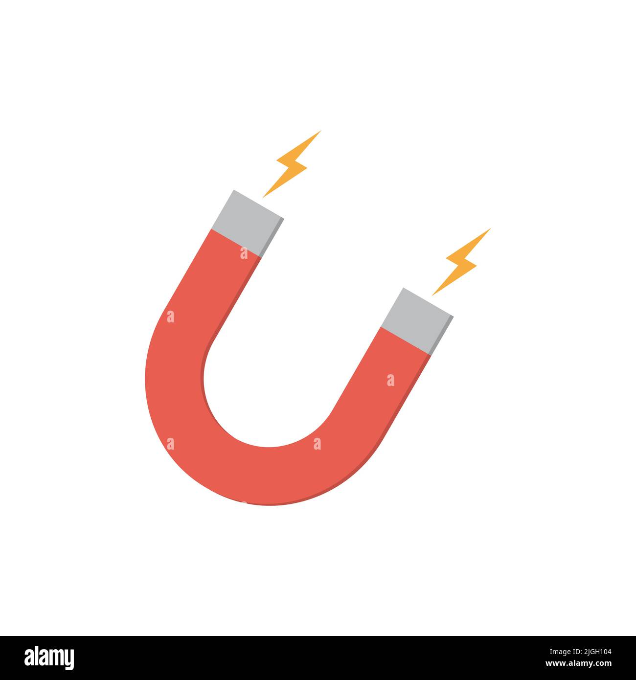 Magnet vector icon isolated on white background Stock Vector Image ...