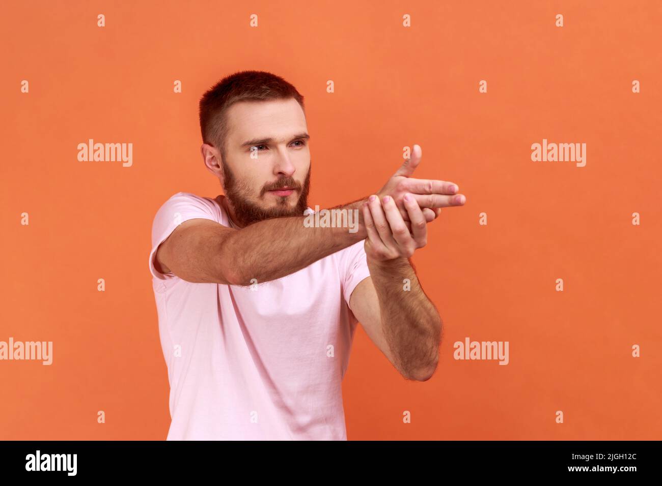 Gun pistol side view hi-res stock photography and images - Alamy