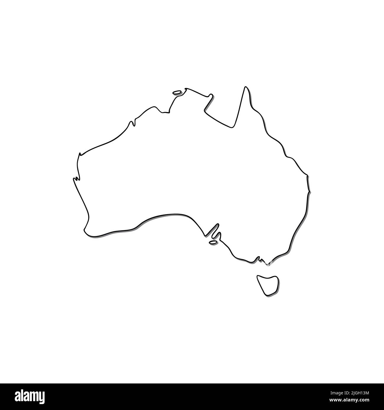 Australian map vector vectors hi-res stock photography and images - Alamy