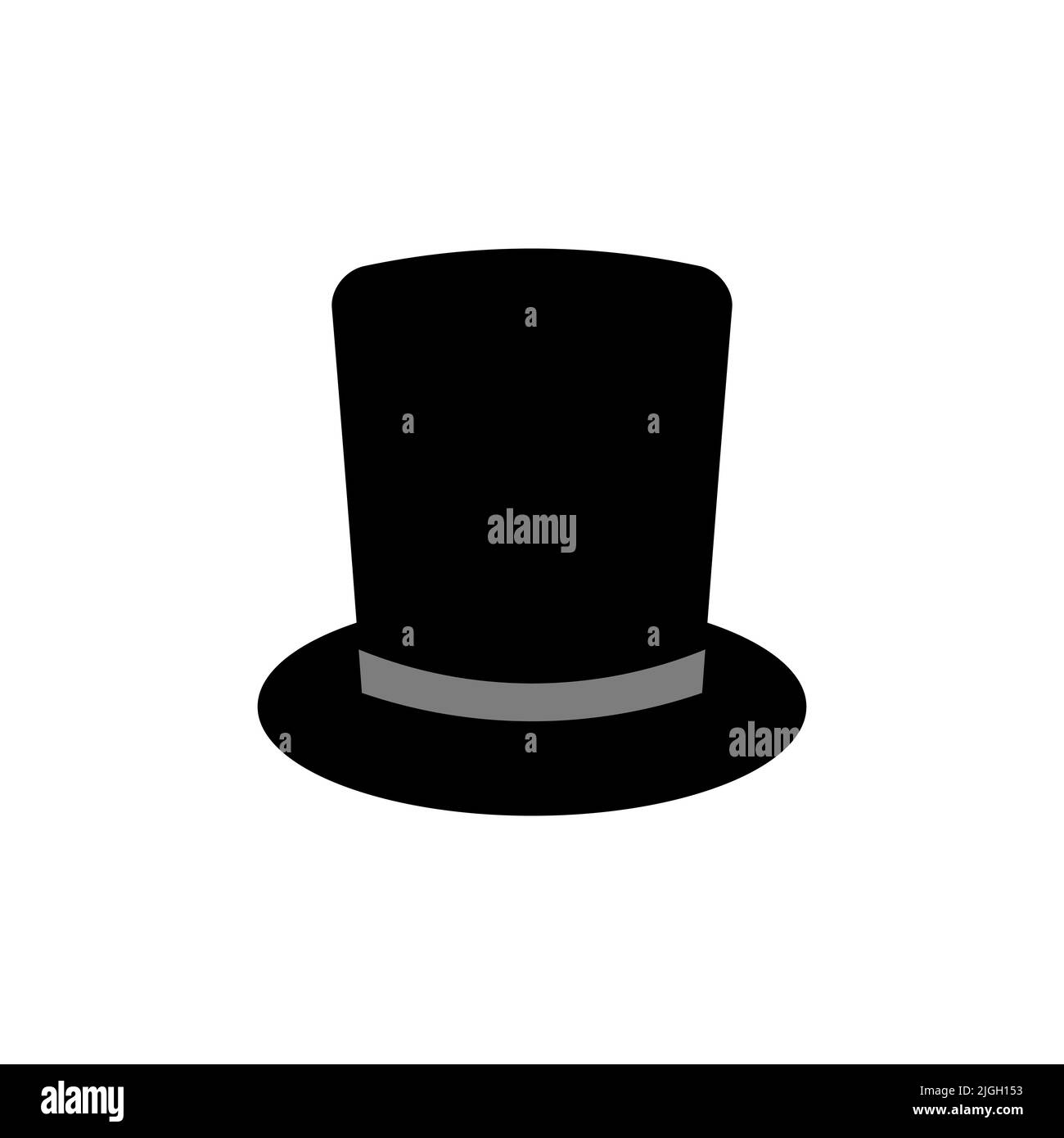 Top hat vector icon isolated on white background Stock Vector Image ...