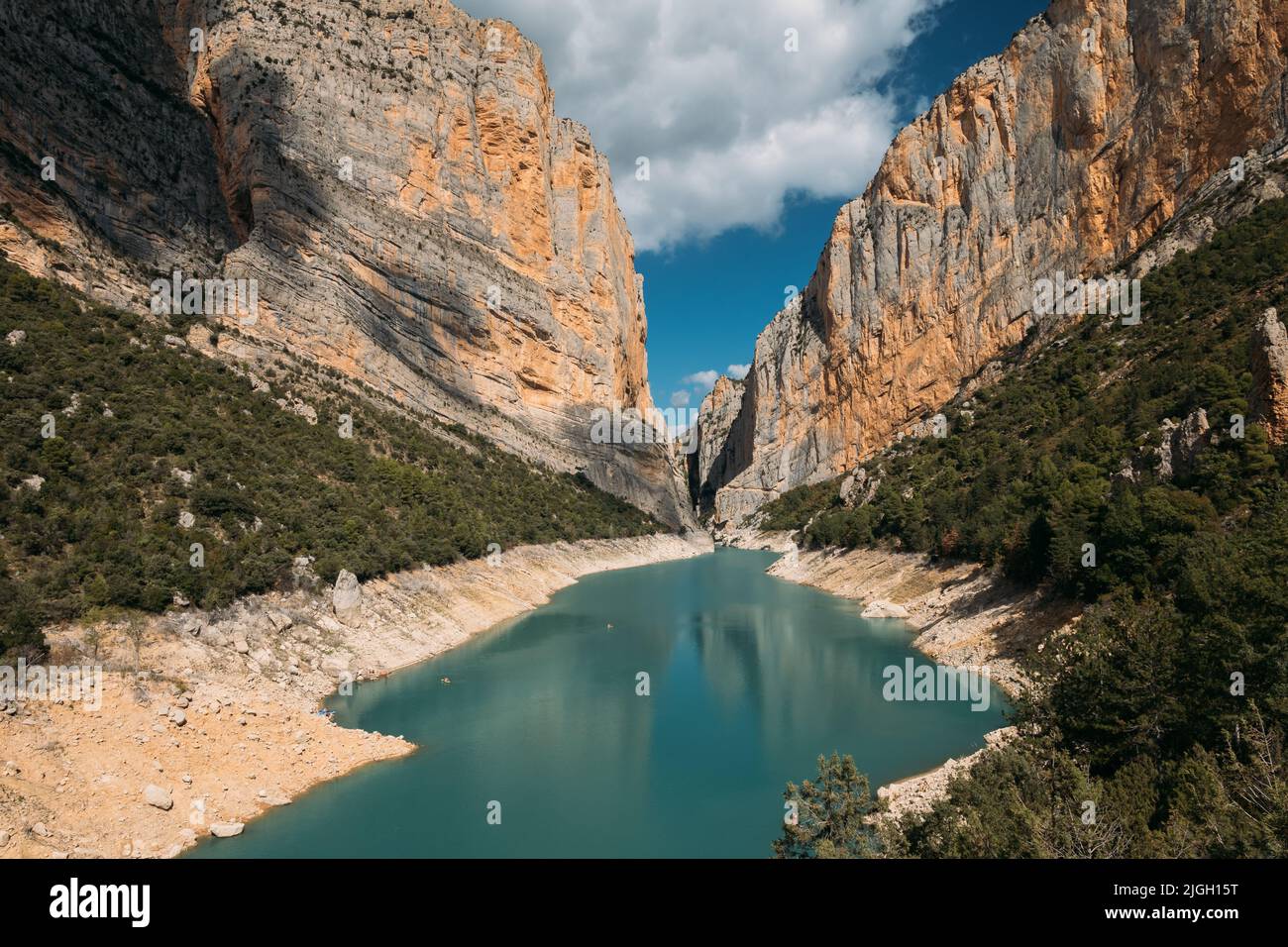 Congost de Mont Rebei gorge in Catalonia, Spain in summer Stock Photo ...