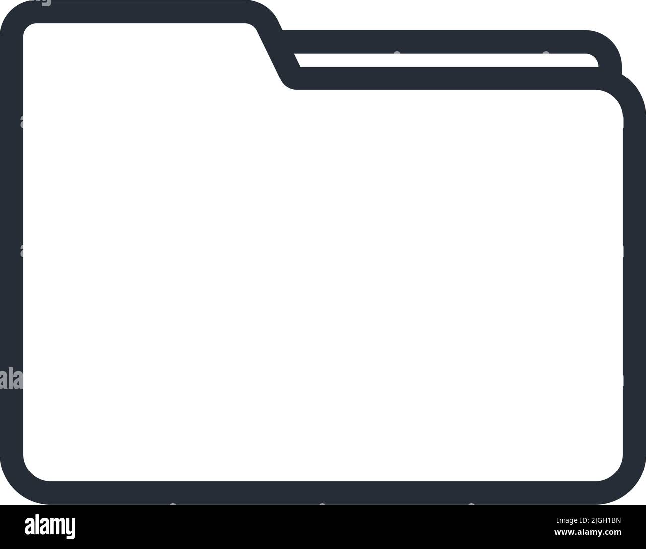 Folder icon. Data organization. Editable vector Stock Vector Image ...