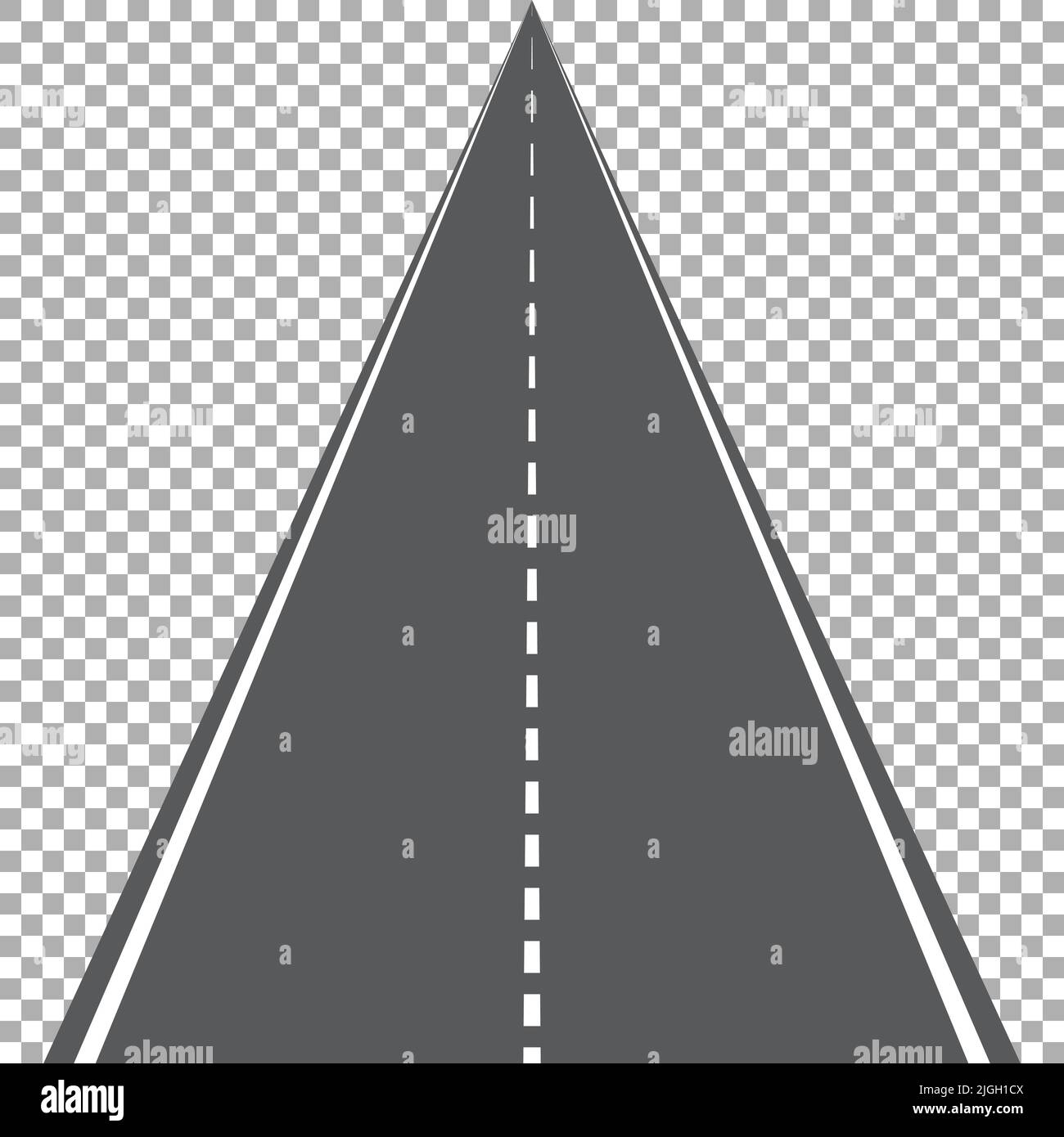 Straight road isolated, highway vector illustration Stock Vector Image ...