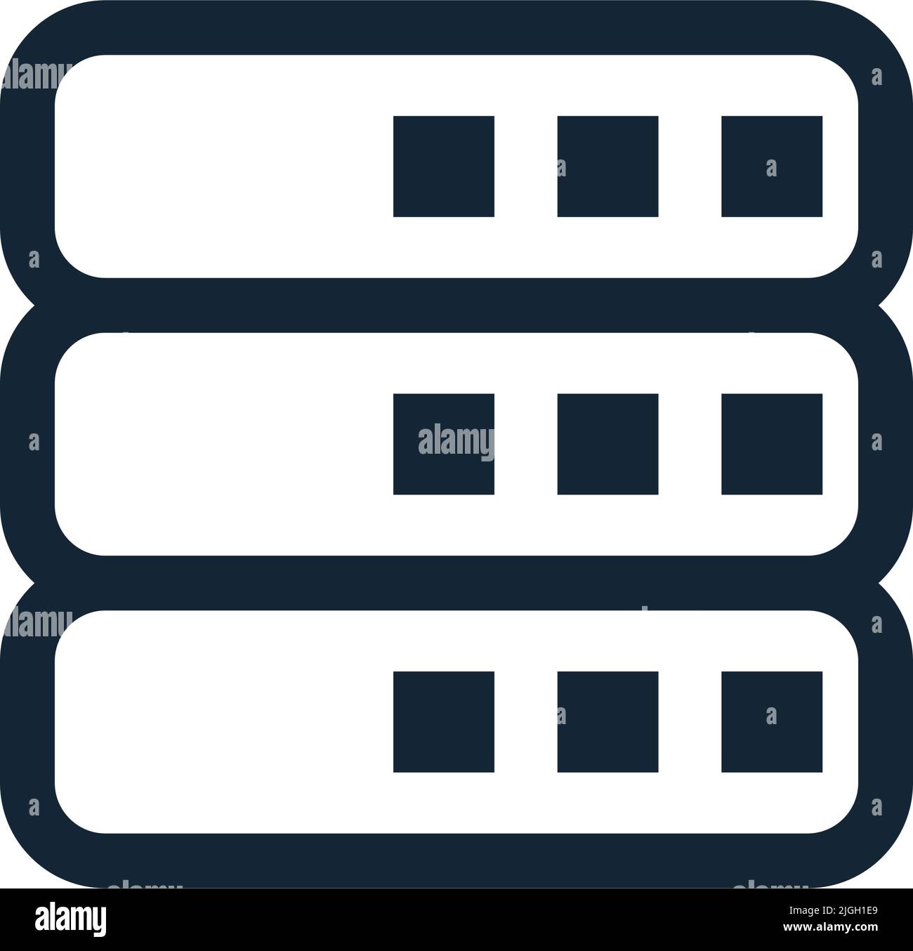 Web Hosting Machine. Server symbol. Editable vector Stock Vector Image ...