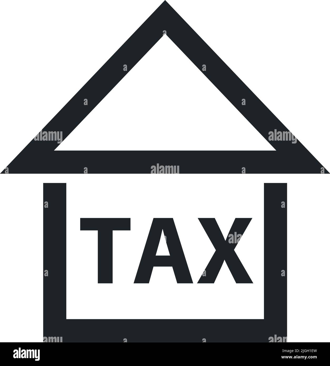 Property tax. Real estate tax. Editable vector Stock Vector Image & Art ...
