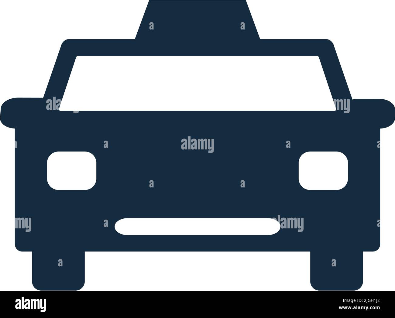 Taxi silhouette icon. Cab symbol. Editable vector Stock Vector Image ...