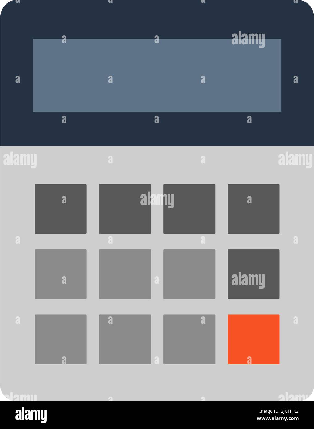 Modern Calculator Icon Business Calculation And Accounting Editable