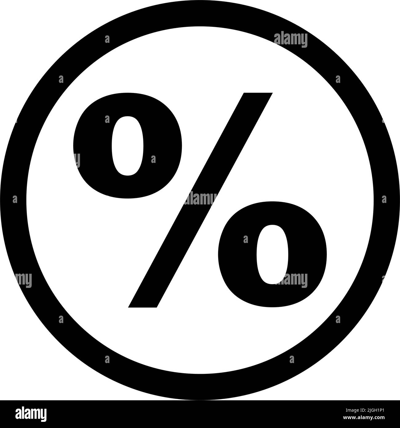 Round percentage sign. Tax Rate. Editable vector Stock Vector Image ...