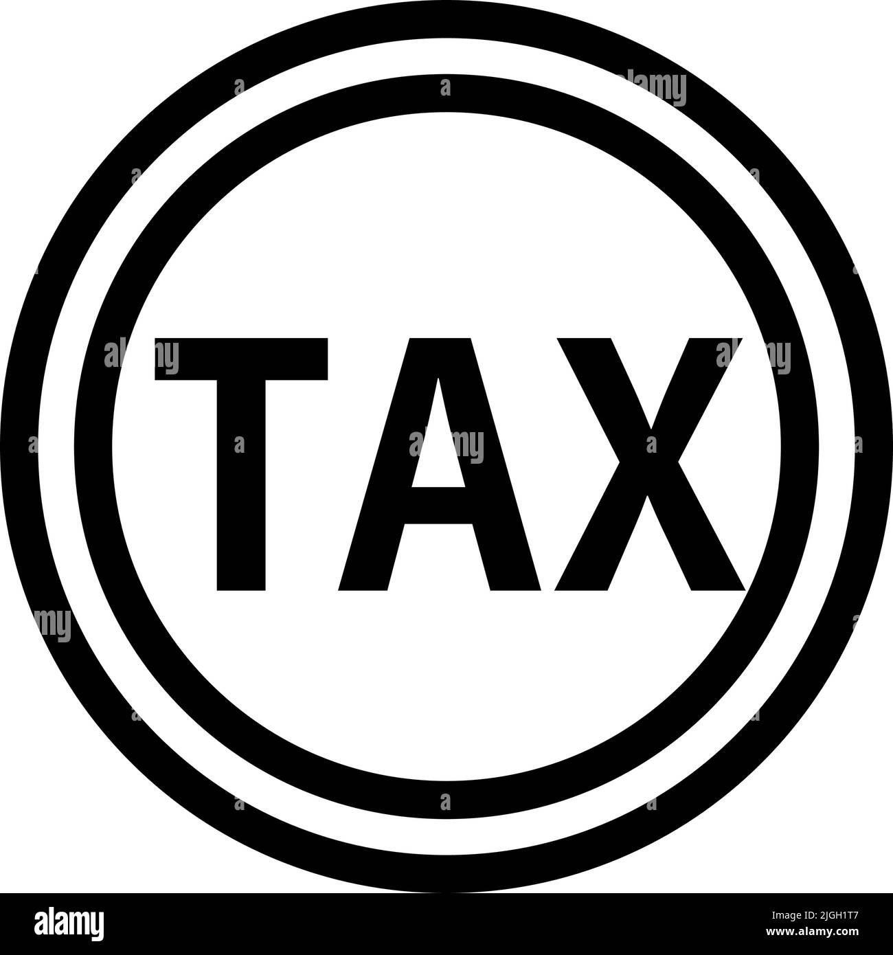 Round tax symbol. Tax icon. Editable vector Stock Vector Image & Art ...