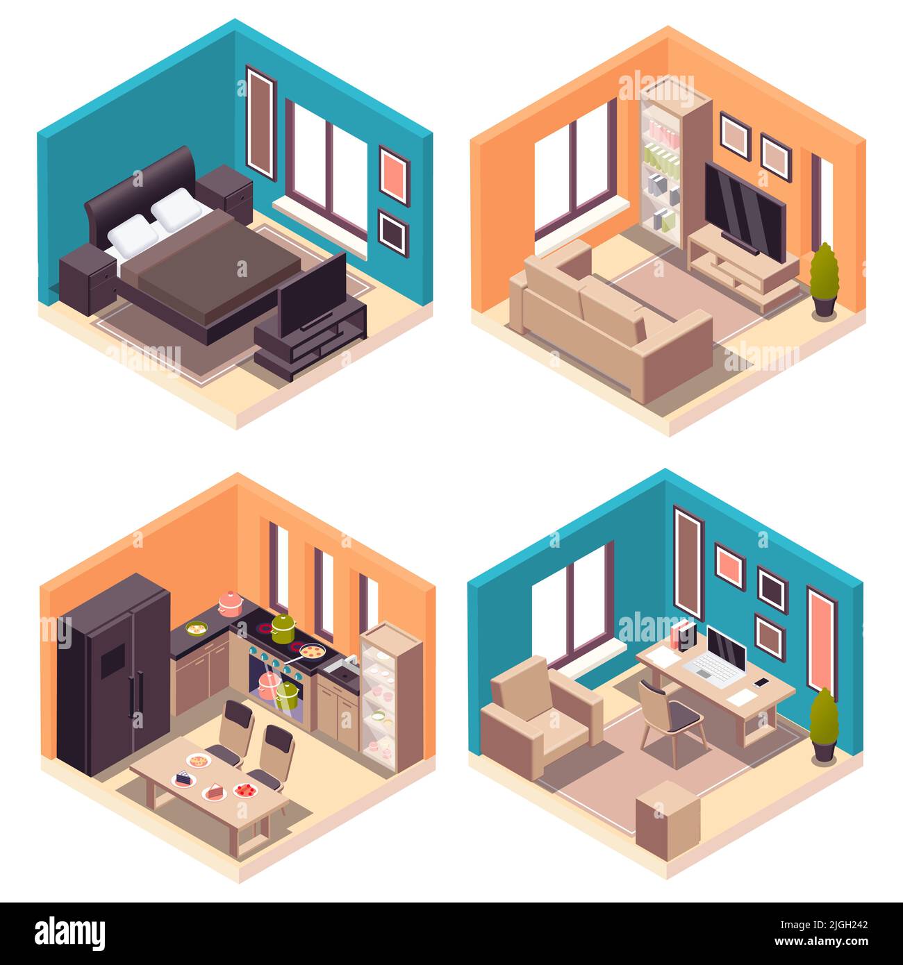Contemporary interiors architecture Cut Out Stock Images & Pictures - Alamy
