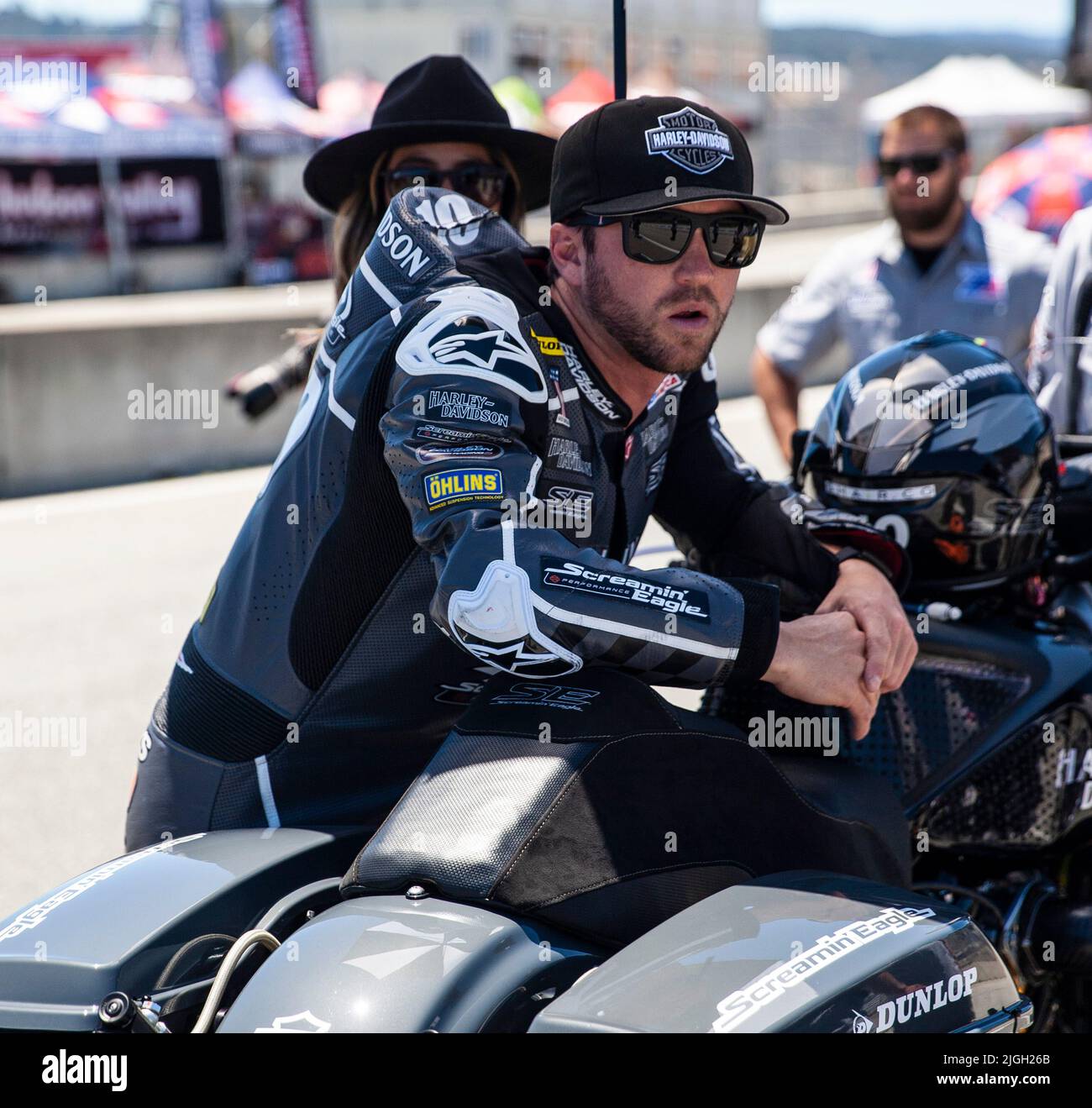 Monterey, CA, USA. 10th July, 2022. A Travis Wyman on the grid before ...