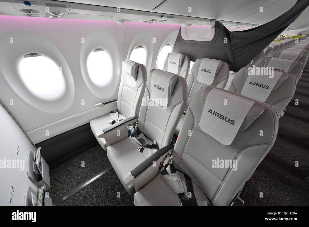 Airbus a220 cabin hi-res stock photography and images - Alamy