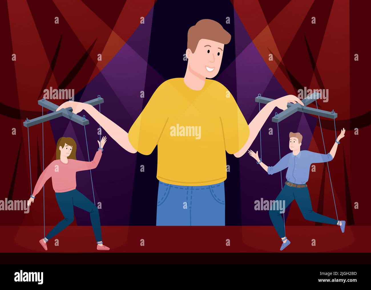 Psychological manipulation influence flat composition with male human ...