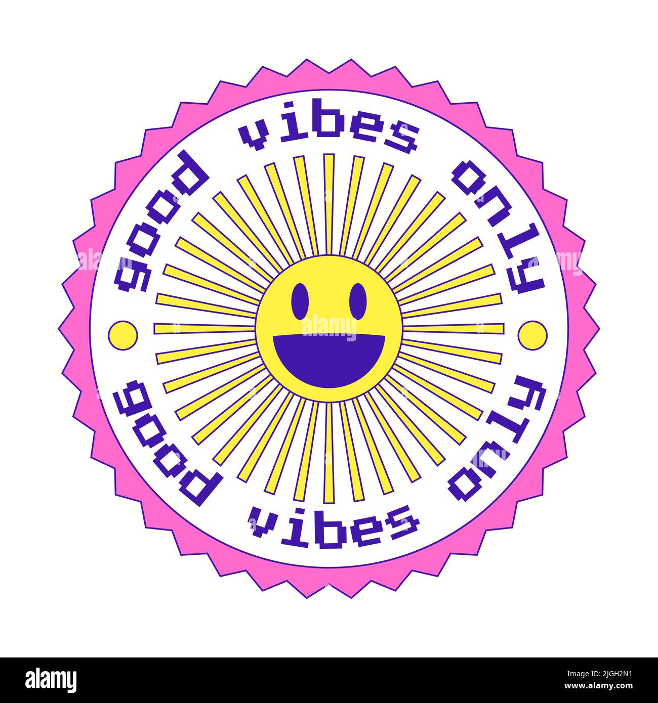 Round emoticon Stock Vector Images - Alamy