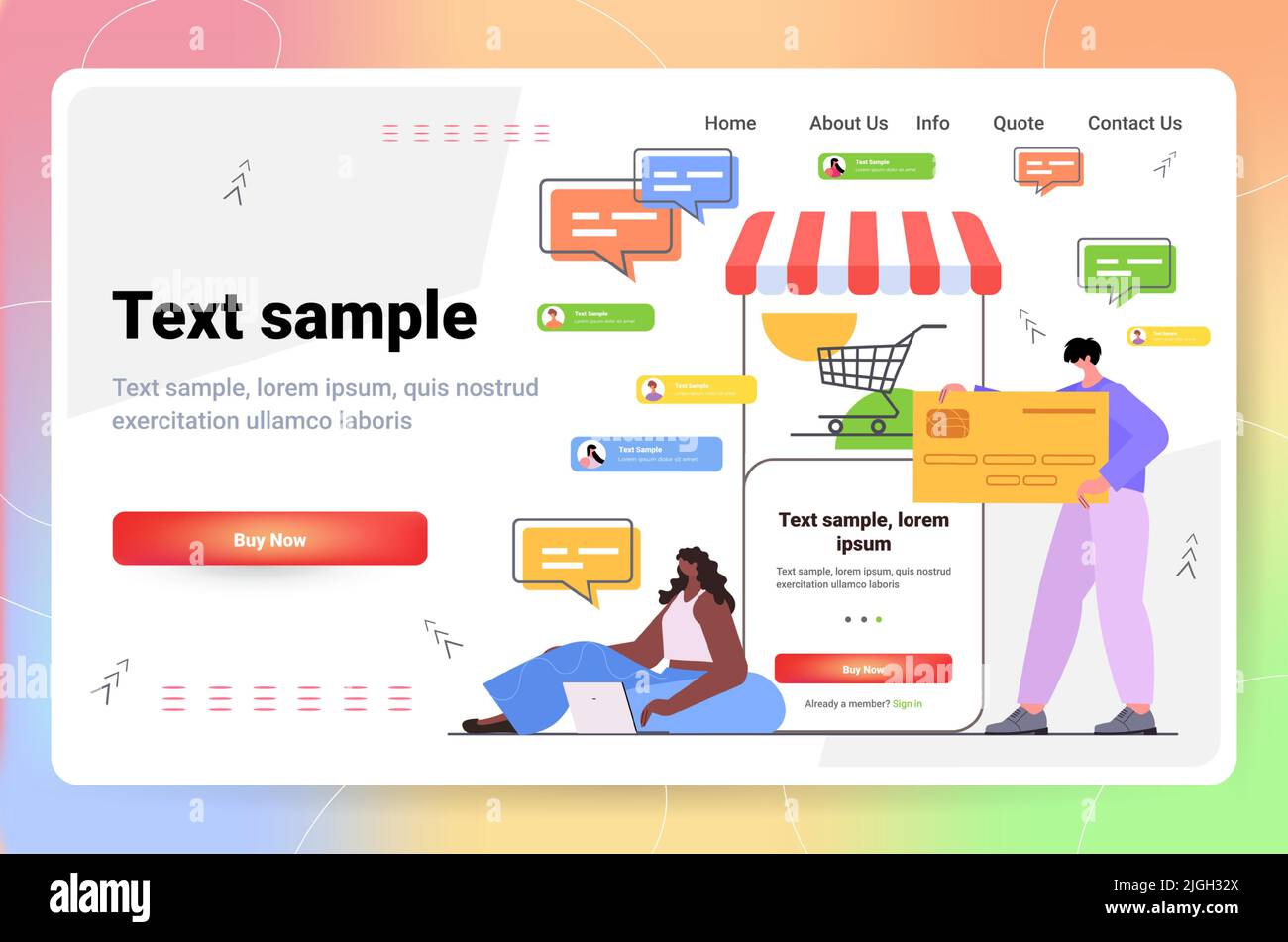 people choosing items on smartphone screen in mobile app online ...