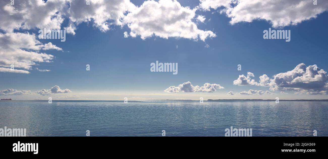 Beautiful beach and ocean. A photo of the sea an early morning after ...