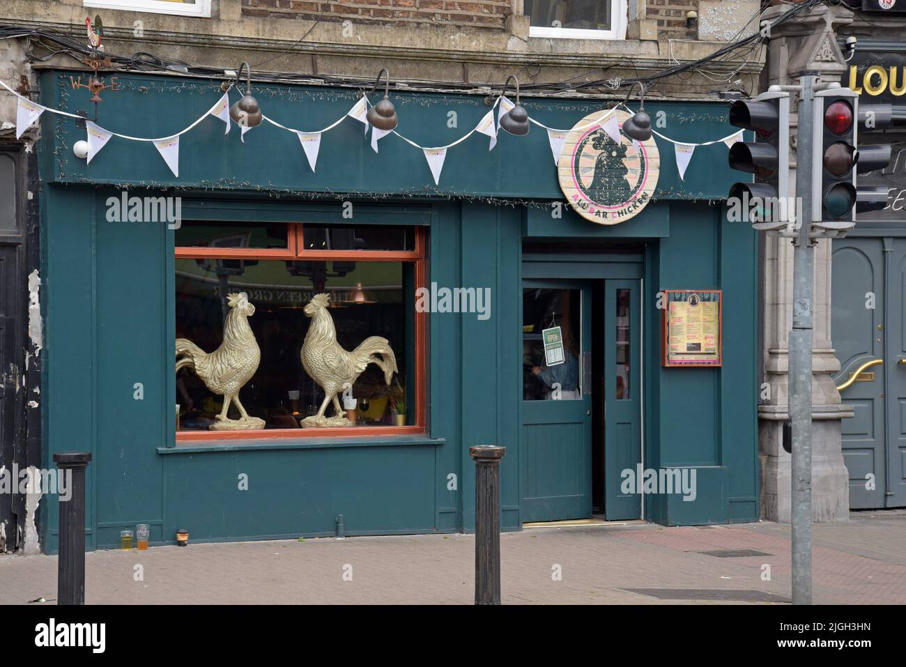 All bar chicken, a bar restaurant in the trendy inner city area of ...