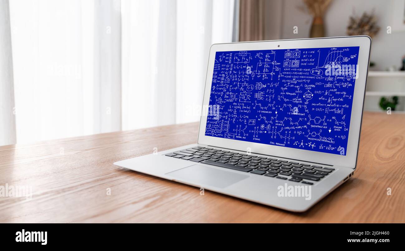 Blackboard equations calculator hi-res stock photography and images - Alamy