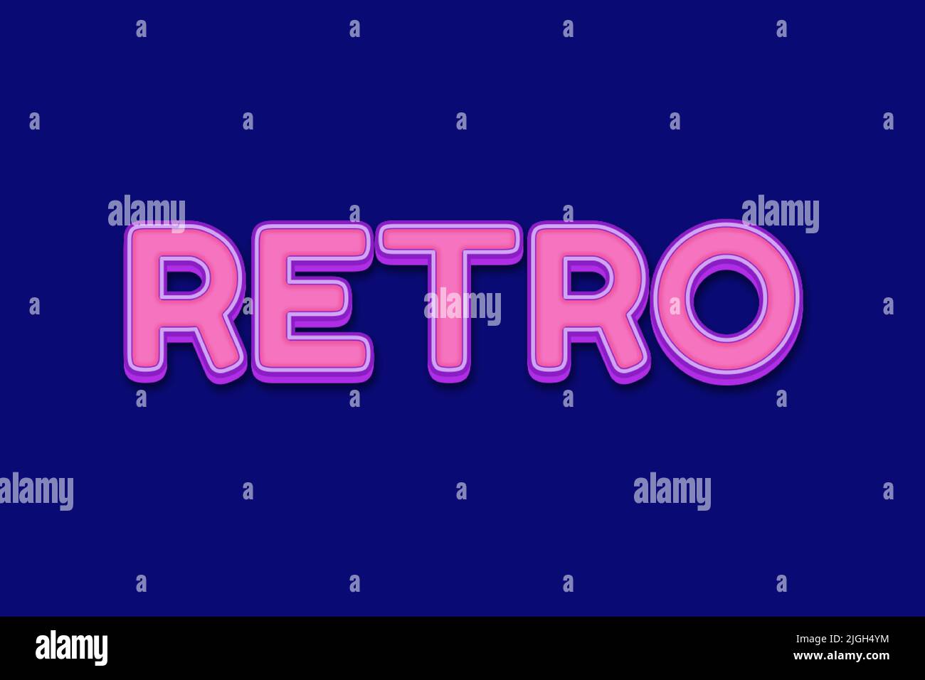 Editable text effects Retro , words and font can be changed Stock ...