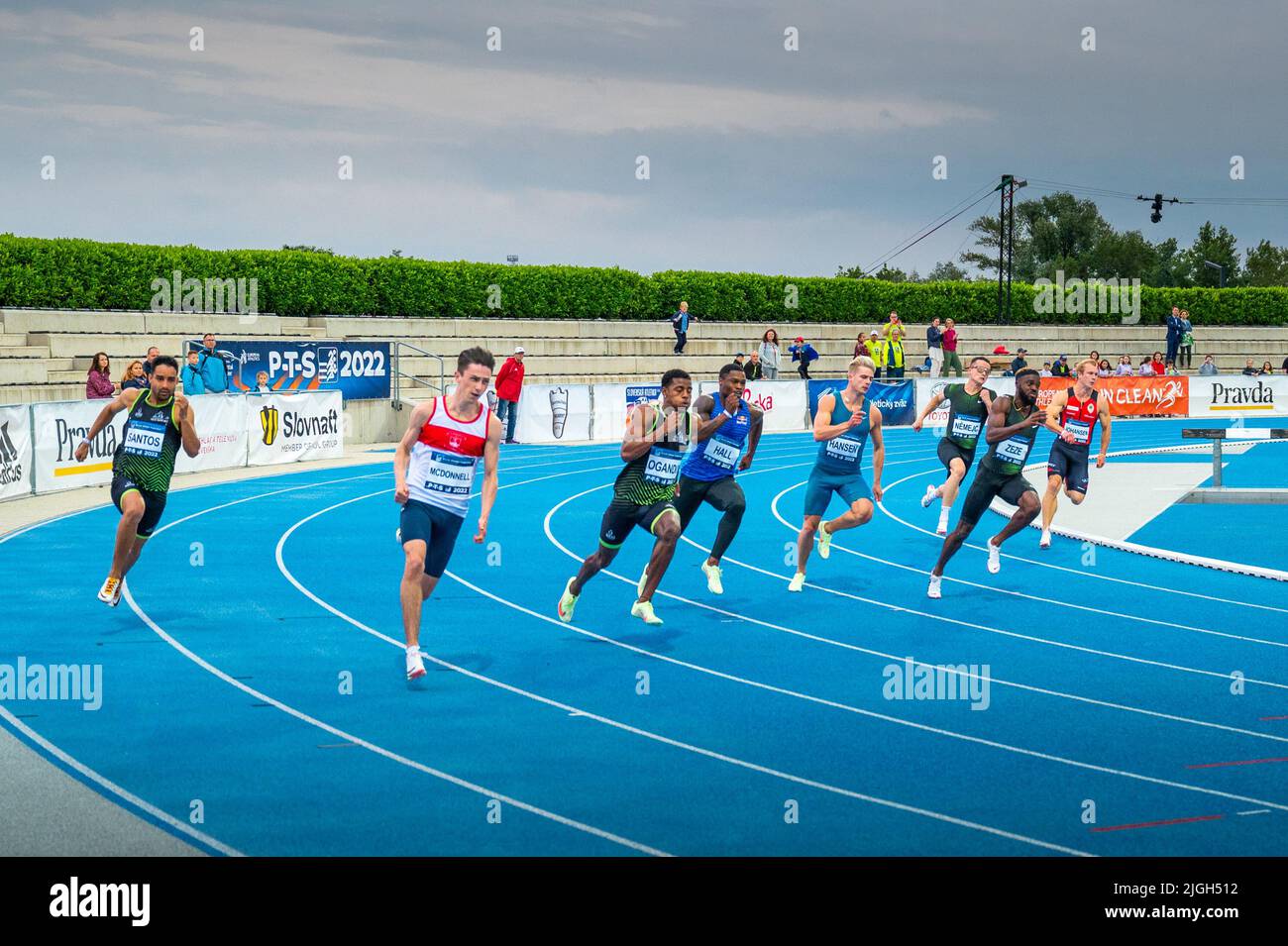 SAMORIN, SLOVAKIA, 9. JULY: Track and Field race, track and field ...