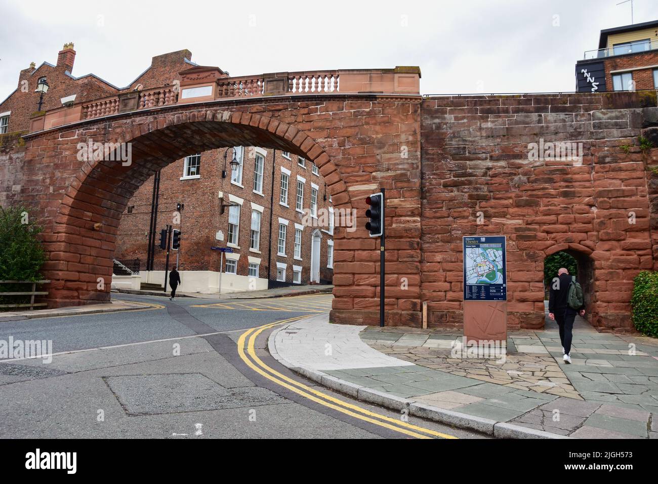 Chester, UK: Jul 3, 2022: Watergate is an access point through the ...