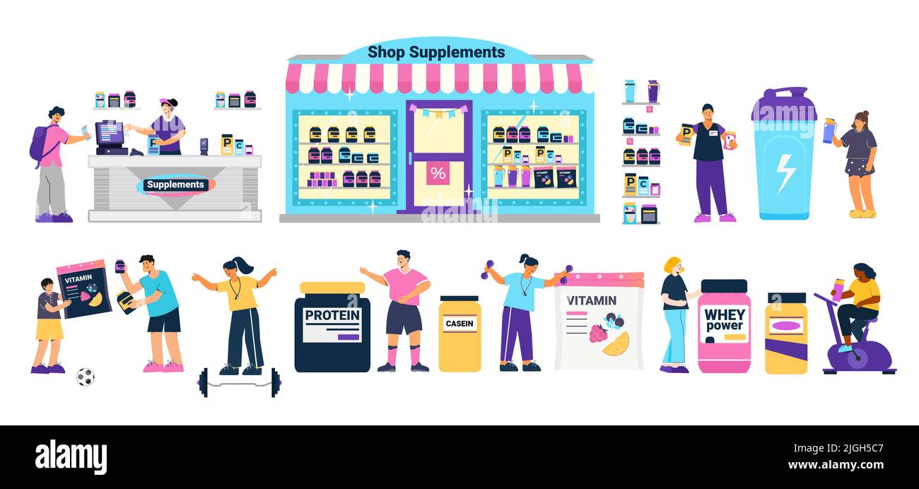 Athletic retail store Stock Vector Images - Alamy