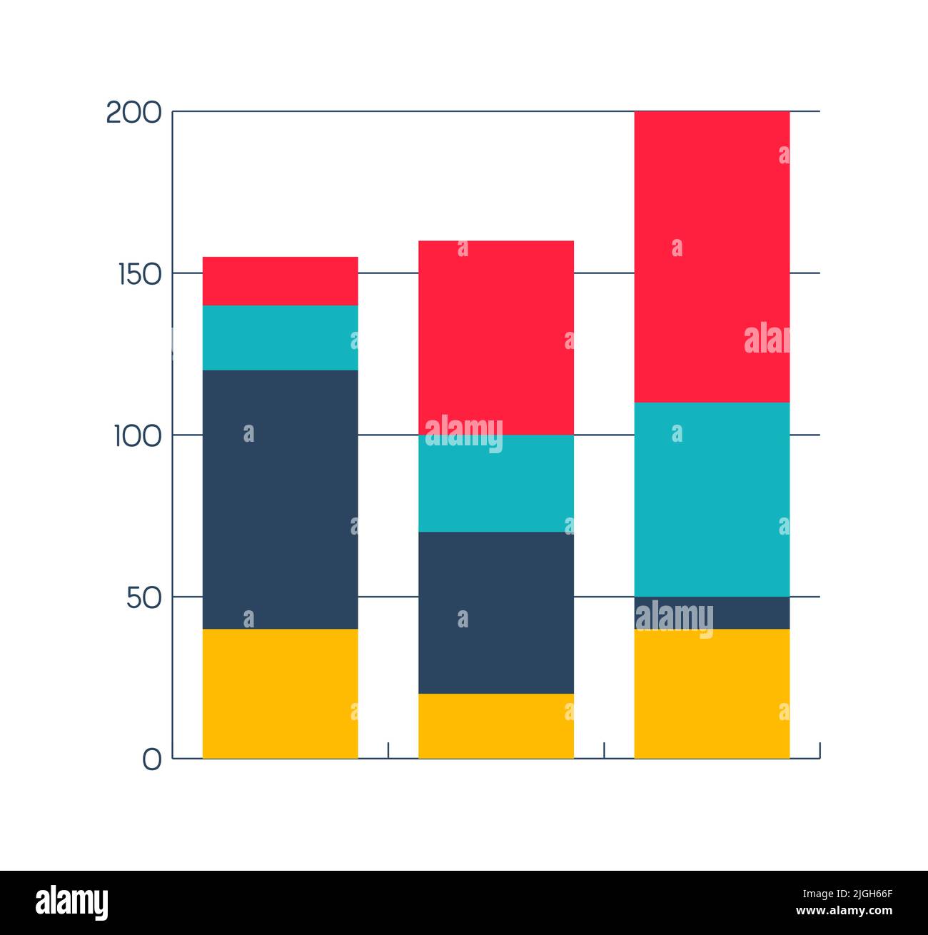 Infographic elements. Diagram progress bar. Flat vector process ...