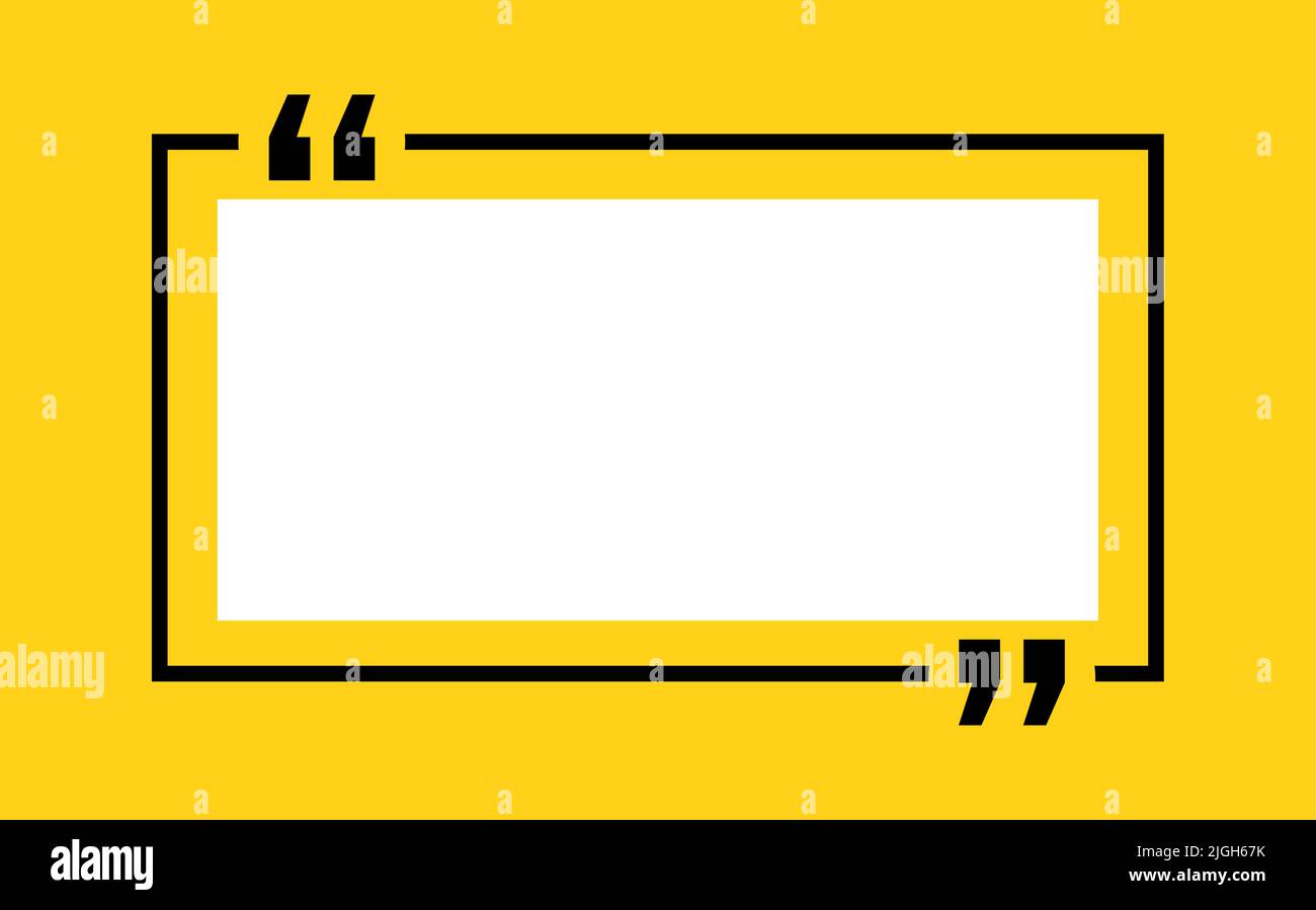 Quote box frames set. Textbox frame design template Stock Vector Image ...