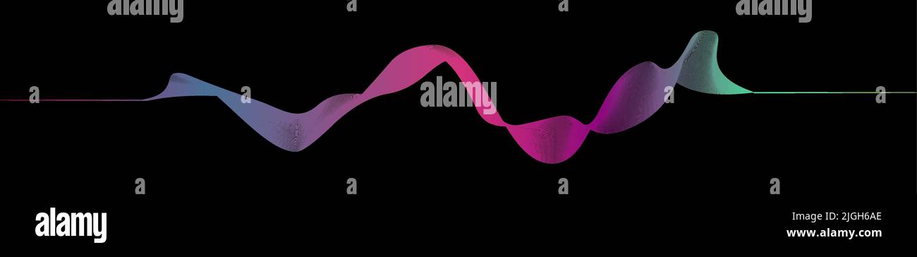 Sound wave. Voise spectrum. Vector dynamic audio waves Stock Vector ...