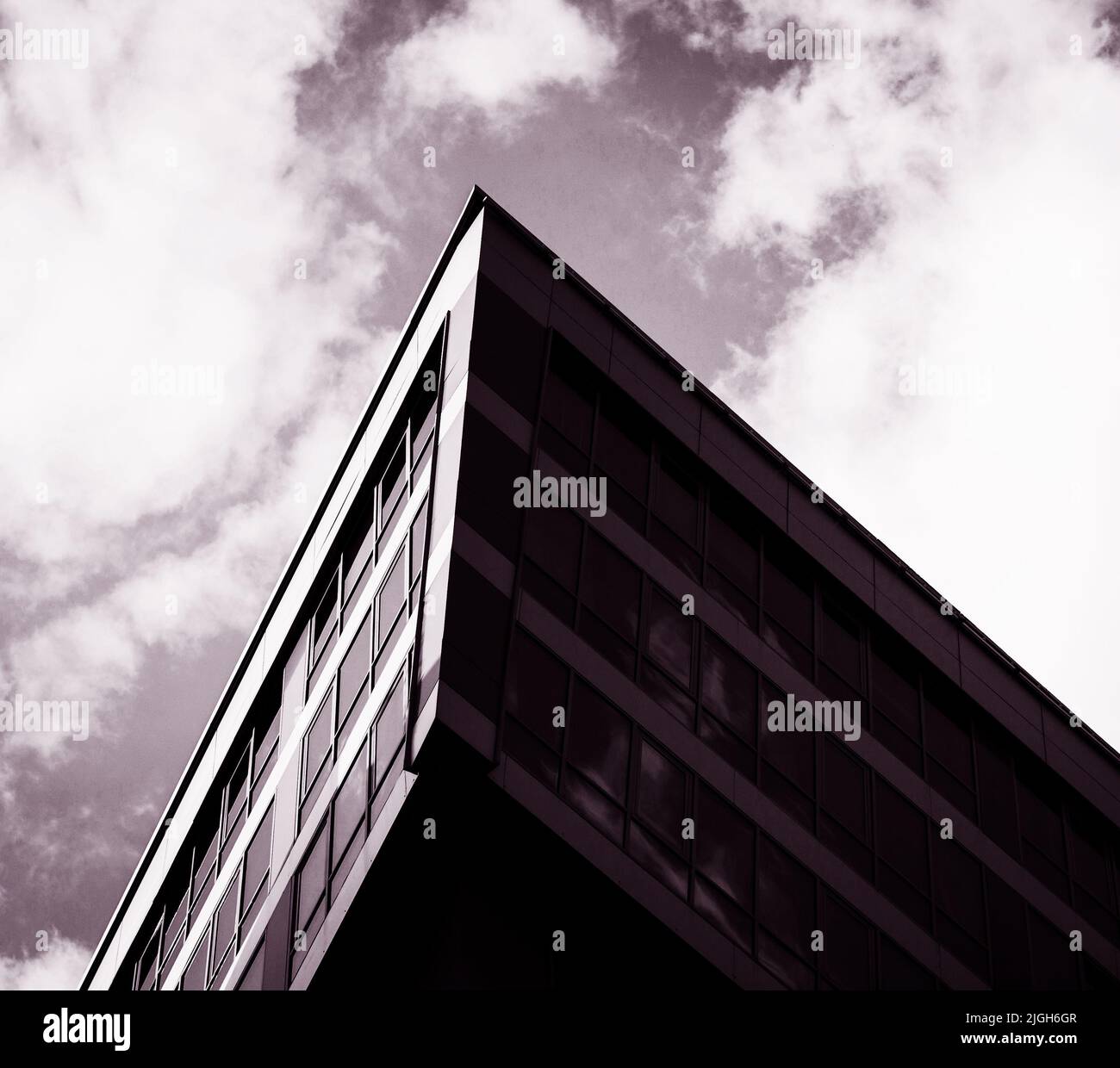 corner of a modern office building. business architecture Stock Photo ...