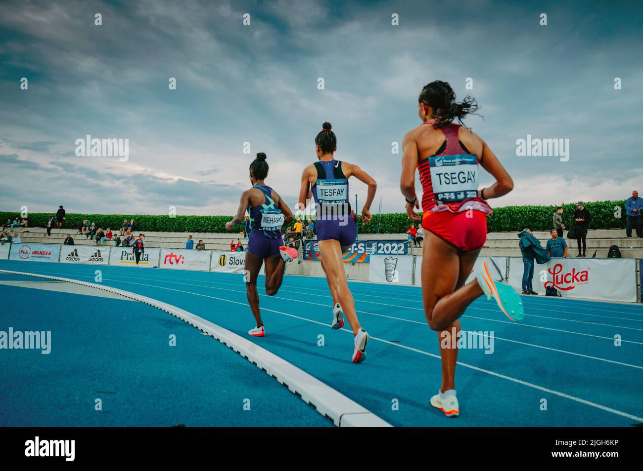 SAMORIN, SLOVAKIA, 9. JULY: Track and Field long distance professional ...