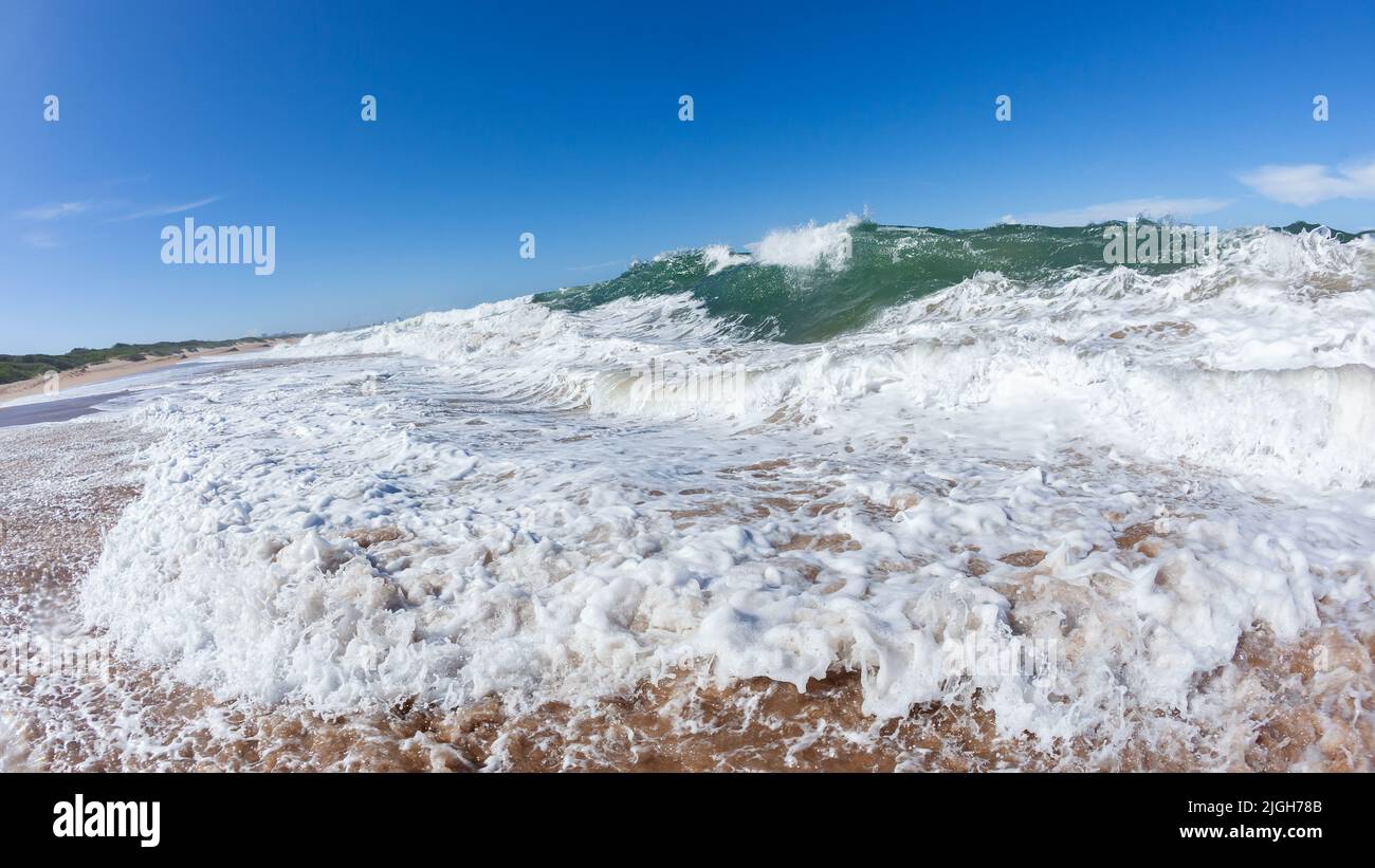 Beach sand ocean sea waves shorebreak crashing swimming encounter of ...