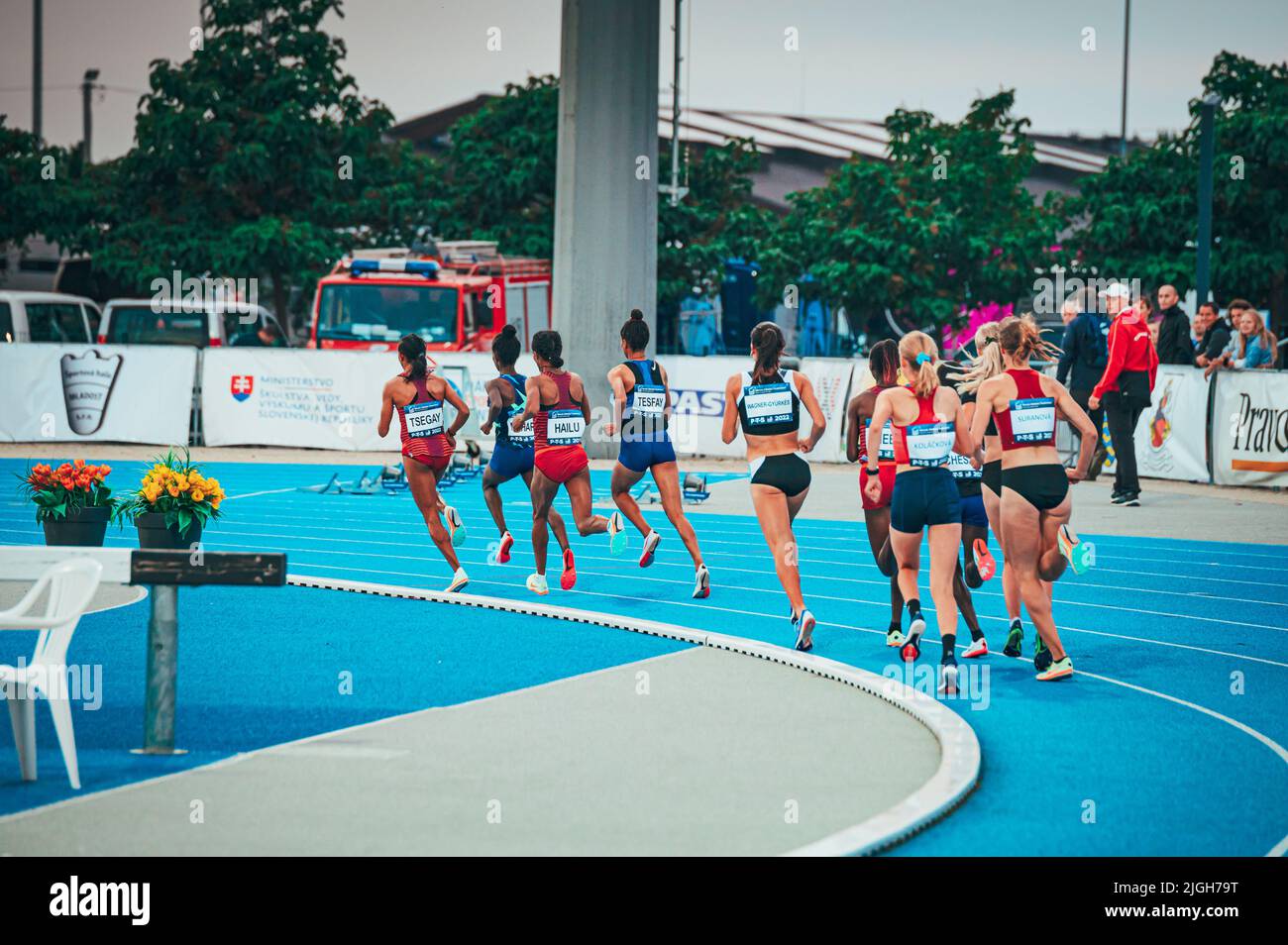 SAMORIN, SLOVAKIA, 9. JULY: Track and Field long distance professional ...