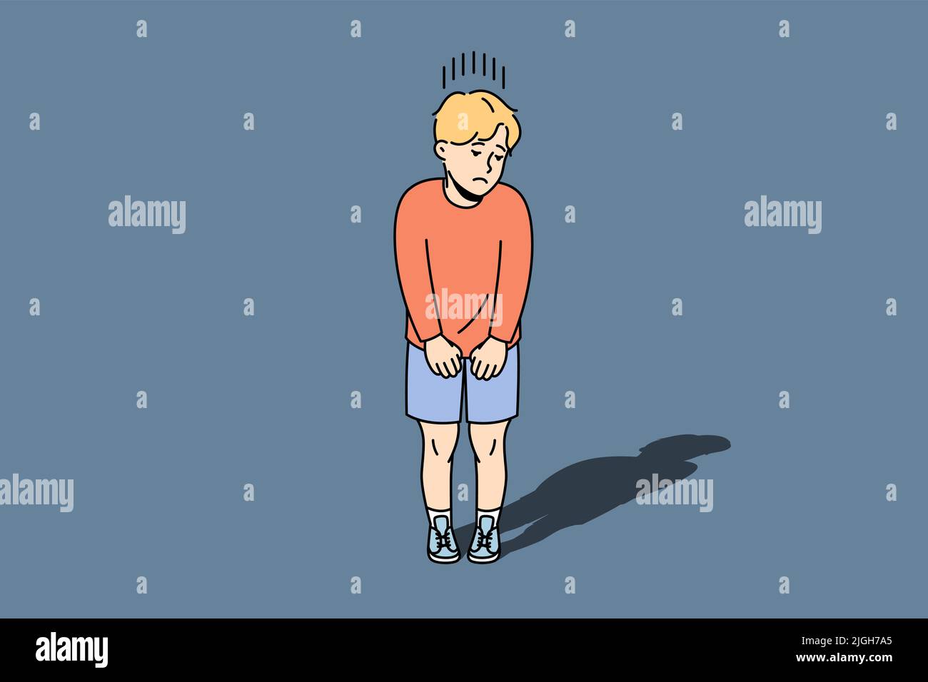 Loner child Stock Vector Images - Alamy