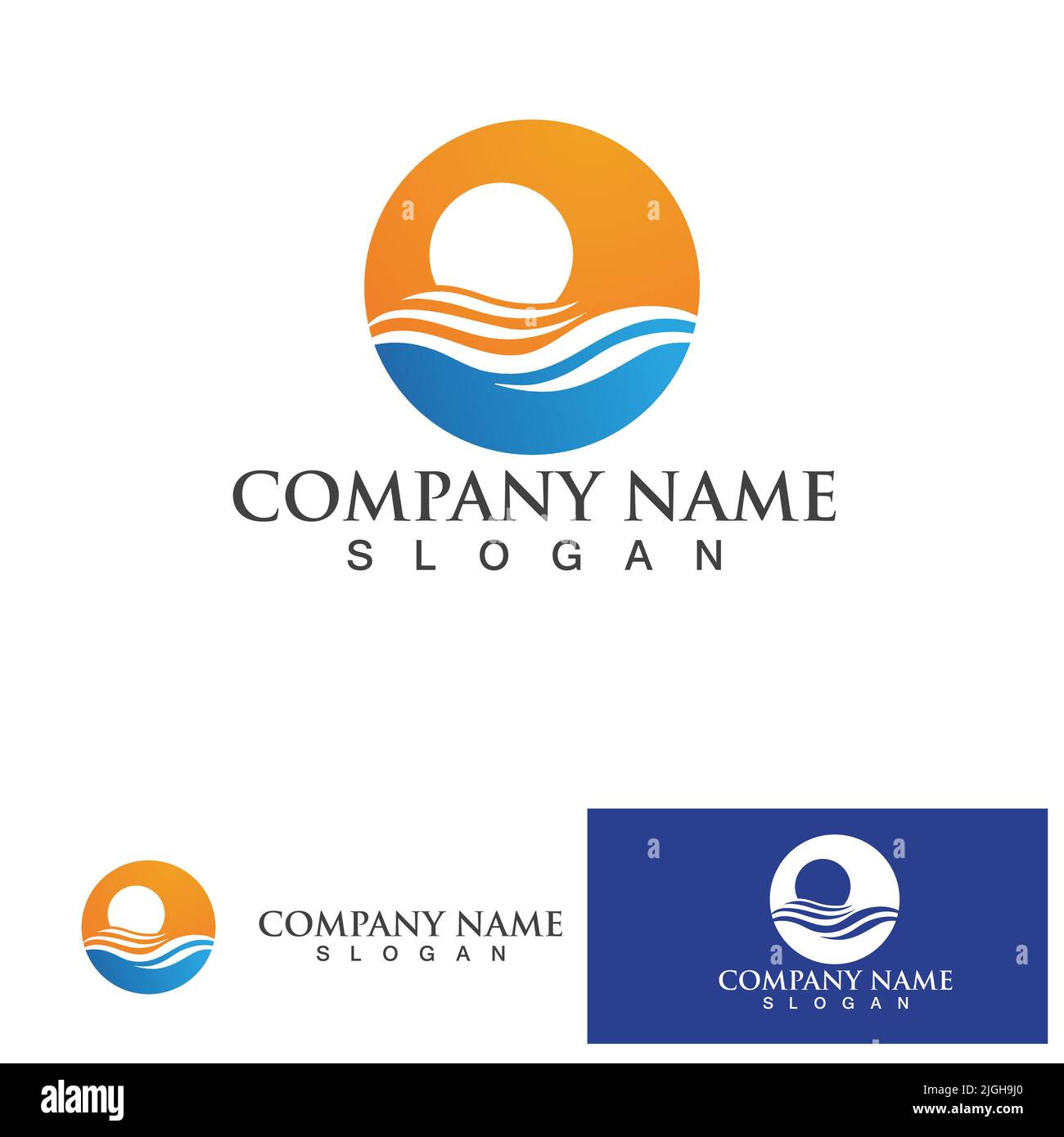 Water wave icon vector illustration design logo Stock Vector Image ...