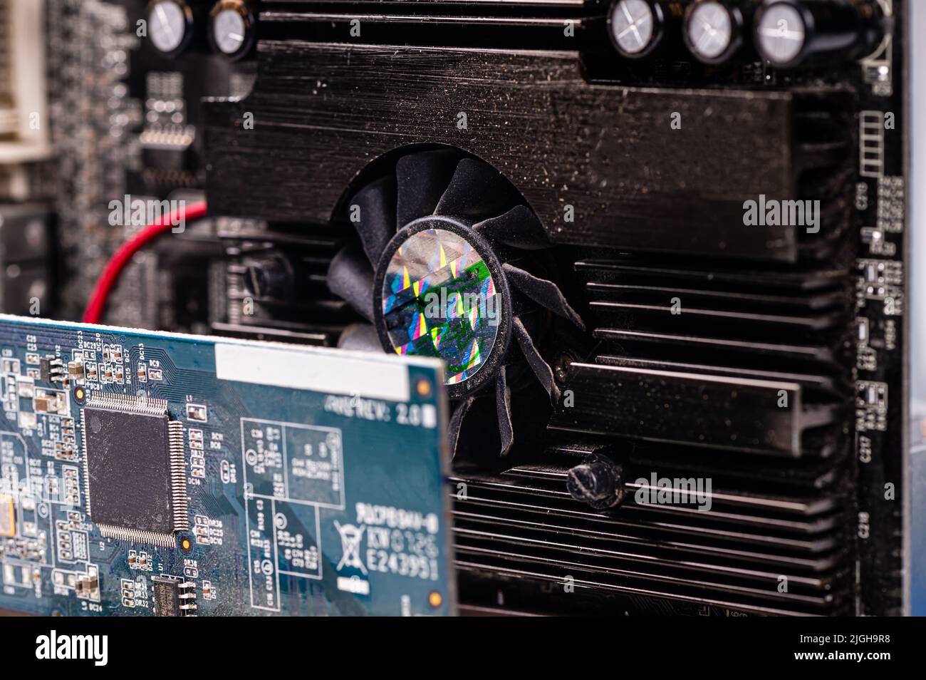 stack with various computer electrical boards and components, Repairing ...