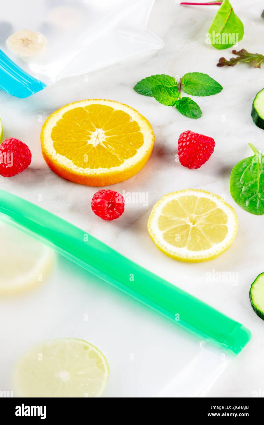 Fruit zip lock plastic bag hi-res stock photography and images - Alamy