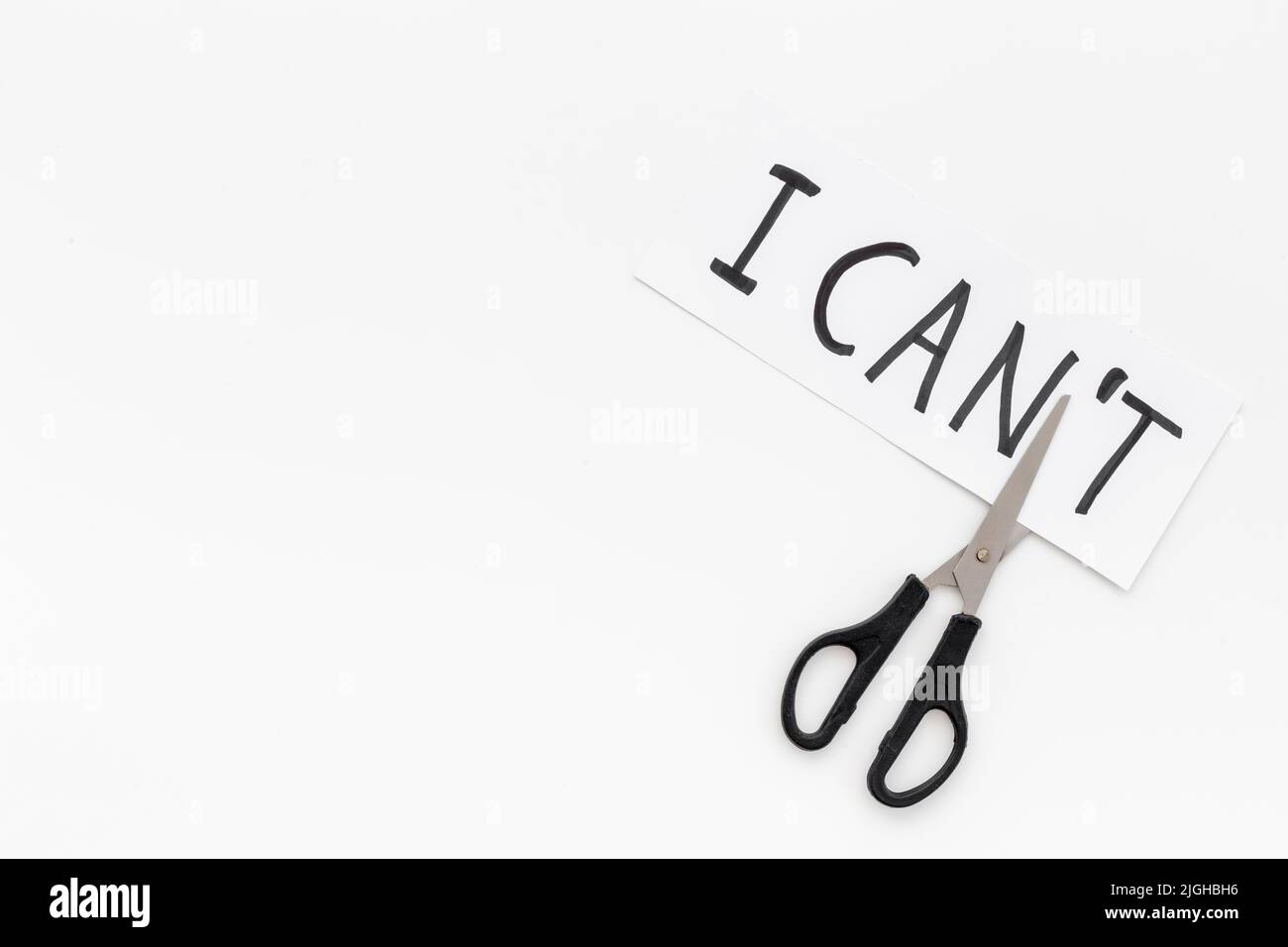 I can do it concept. Challenge and motivation card Stock Photo - Alamy