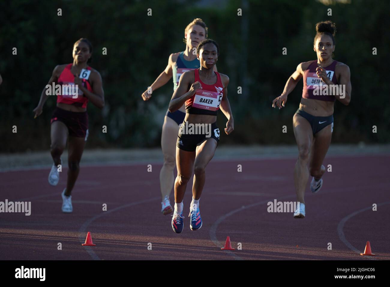 Olivia Baker wins the women's 800m in 1:59.57 during the Under Armour ...