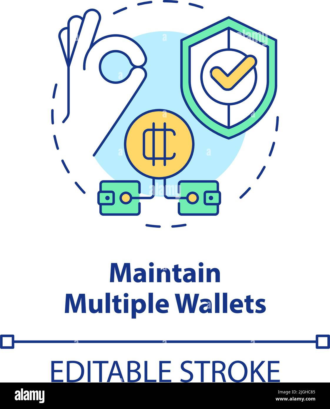 Cryptocurrency wallets Stock Vector Images - Alamy
