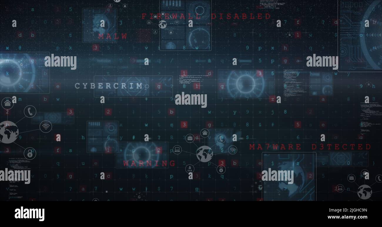 Image of data processing over black background Stock Photo - Alamy