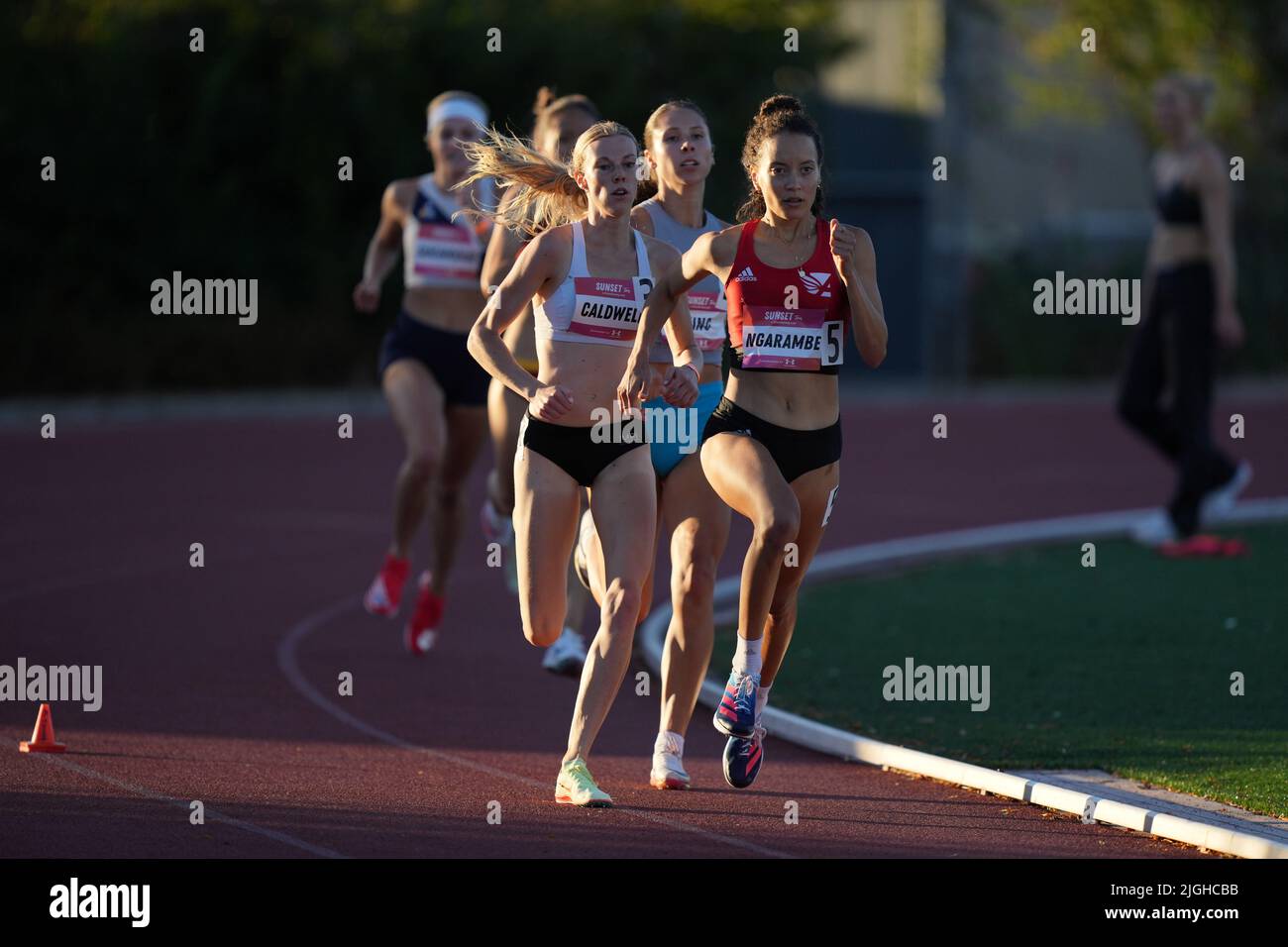 Yolanda Ngarambe places second in women's 800m heat in 2:02. during the ...
