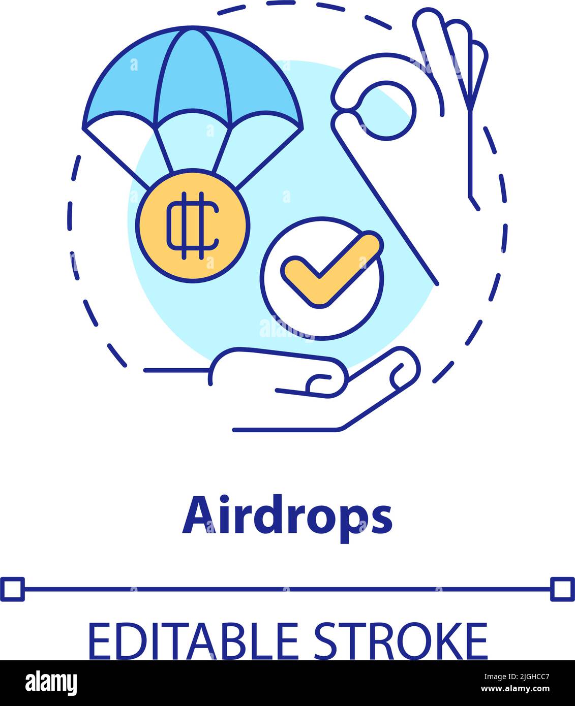 Airdrops concept icon Stock Vector Image & Art - Alamy